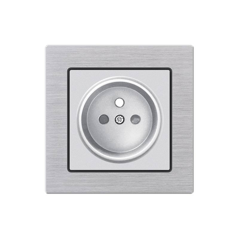 Aluminium Socket LL-LC-French socket-Silver