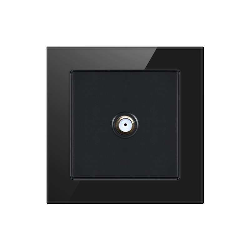 Tempered Glass Socket LL-BL-Satellite Socket-Black