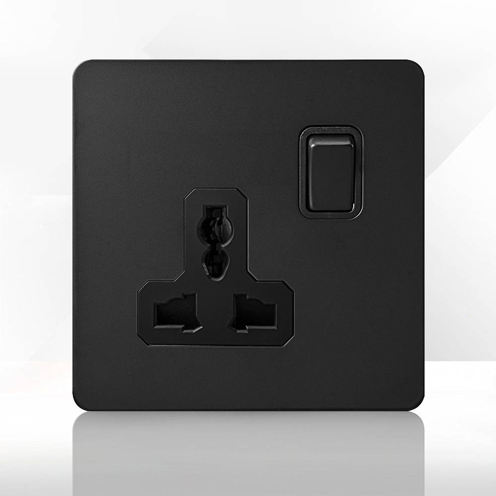 Stainless steel Socket BJ-Universal 3 Pin Socket With Switch With ...