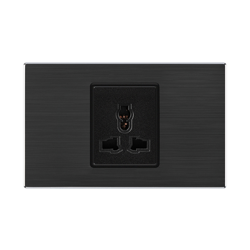 Aluminum Switch LYXX-Universal 3 Pin Socket-BLACK